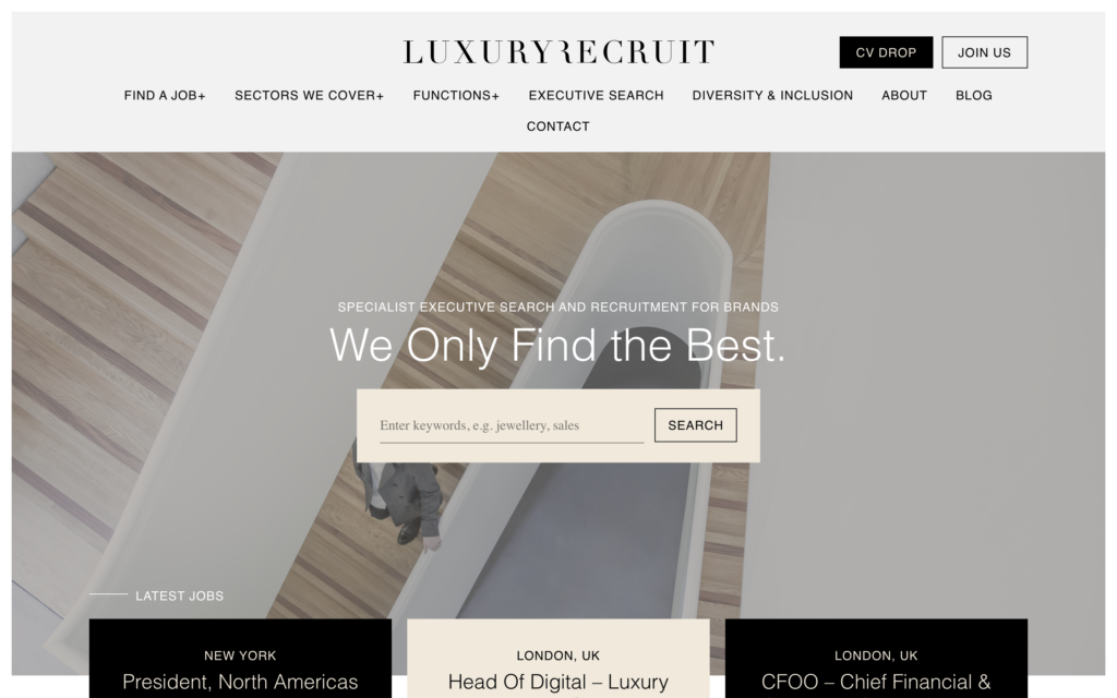 8 Websites to find a job in the luxury sector | LUXONOMY