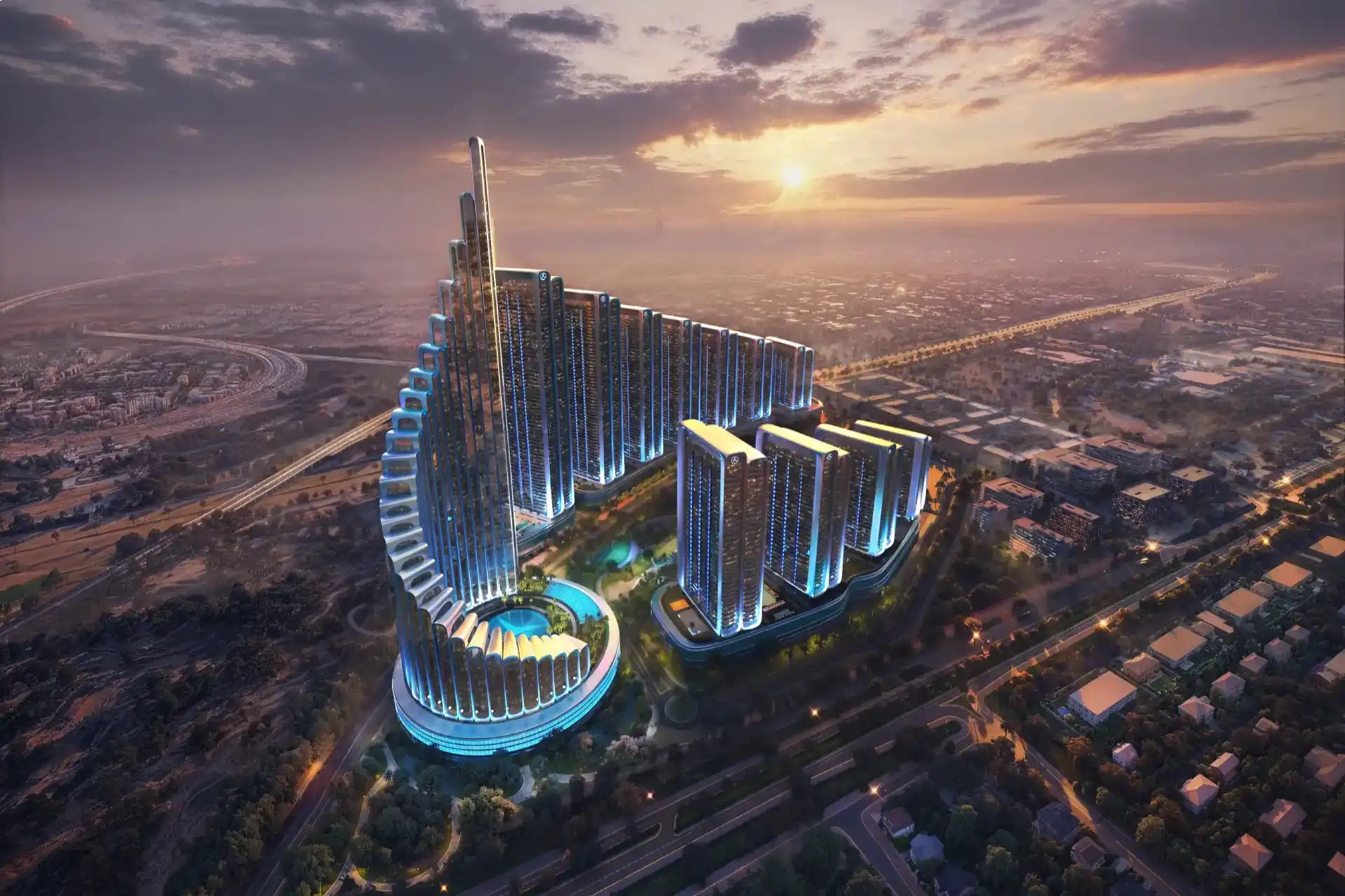 Mercedes-Benz Places – Binghatti City: Dubai unveils a branded ...